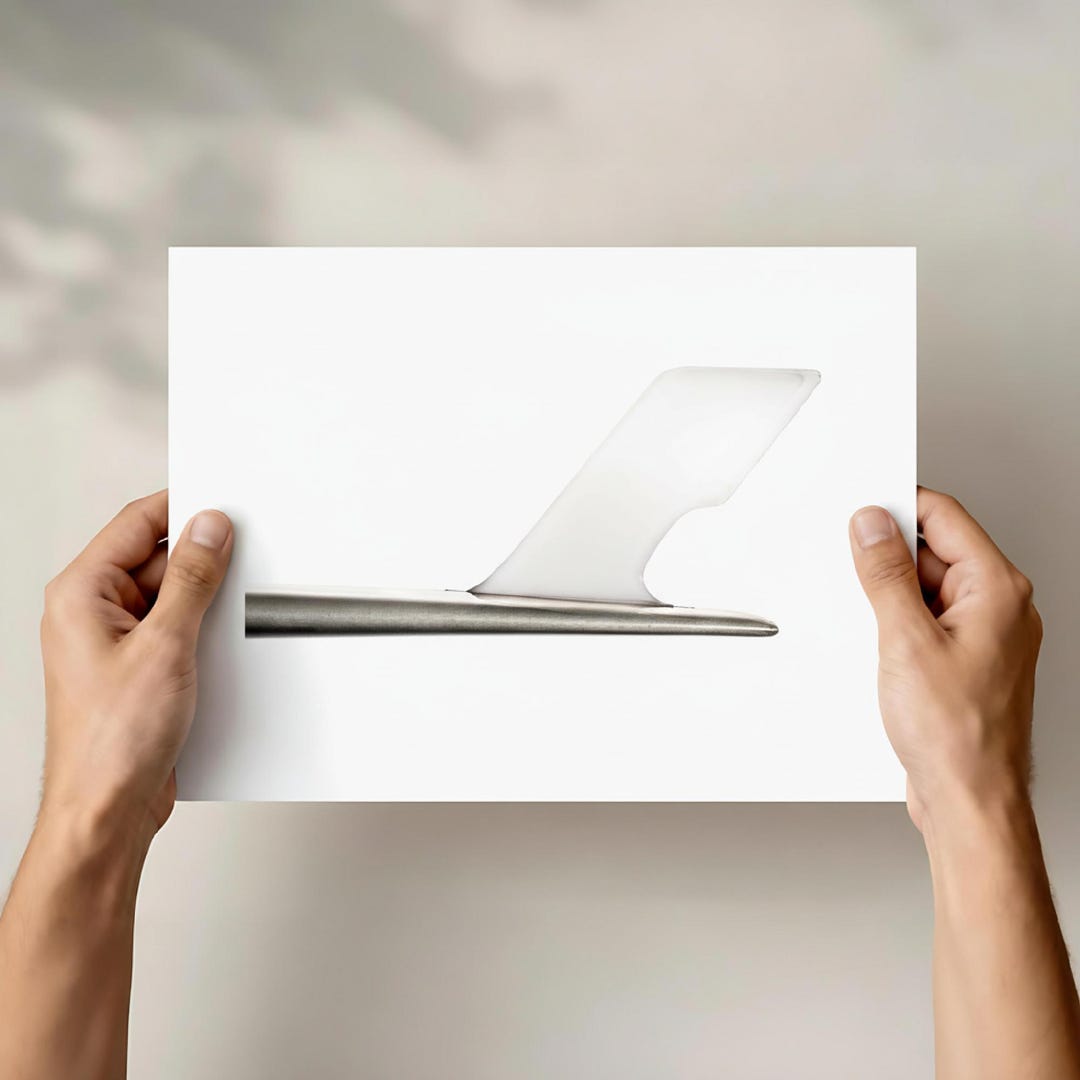 Hatchet Surfboard Fin by Dewey Weber Poster Print - Etsy
