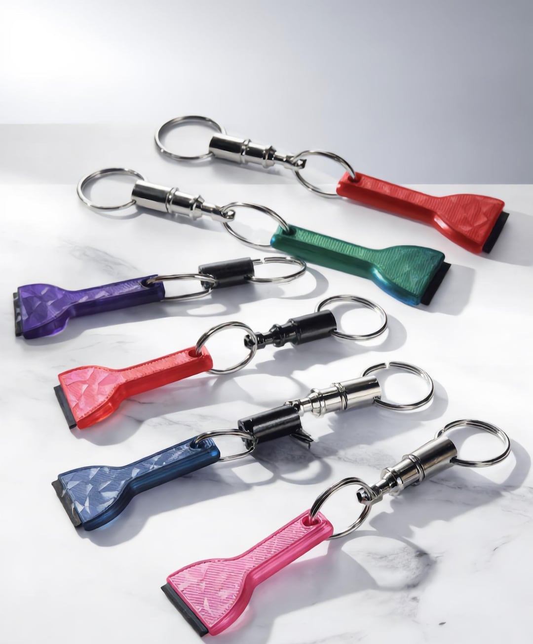 Pocket Squeegee Keychain: Portable Eyeglass & Mirror Cleaner Tool Mini ...