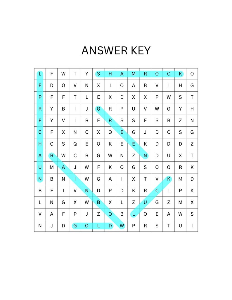 St. Patrick's Day Word Search | Printable St. Patrick's Day Game ...