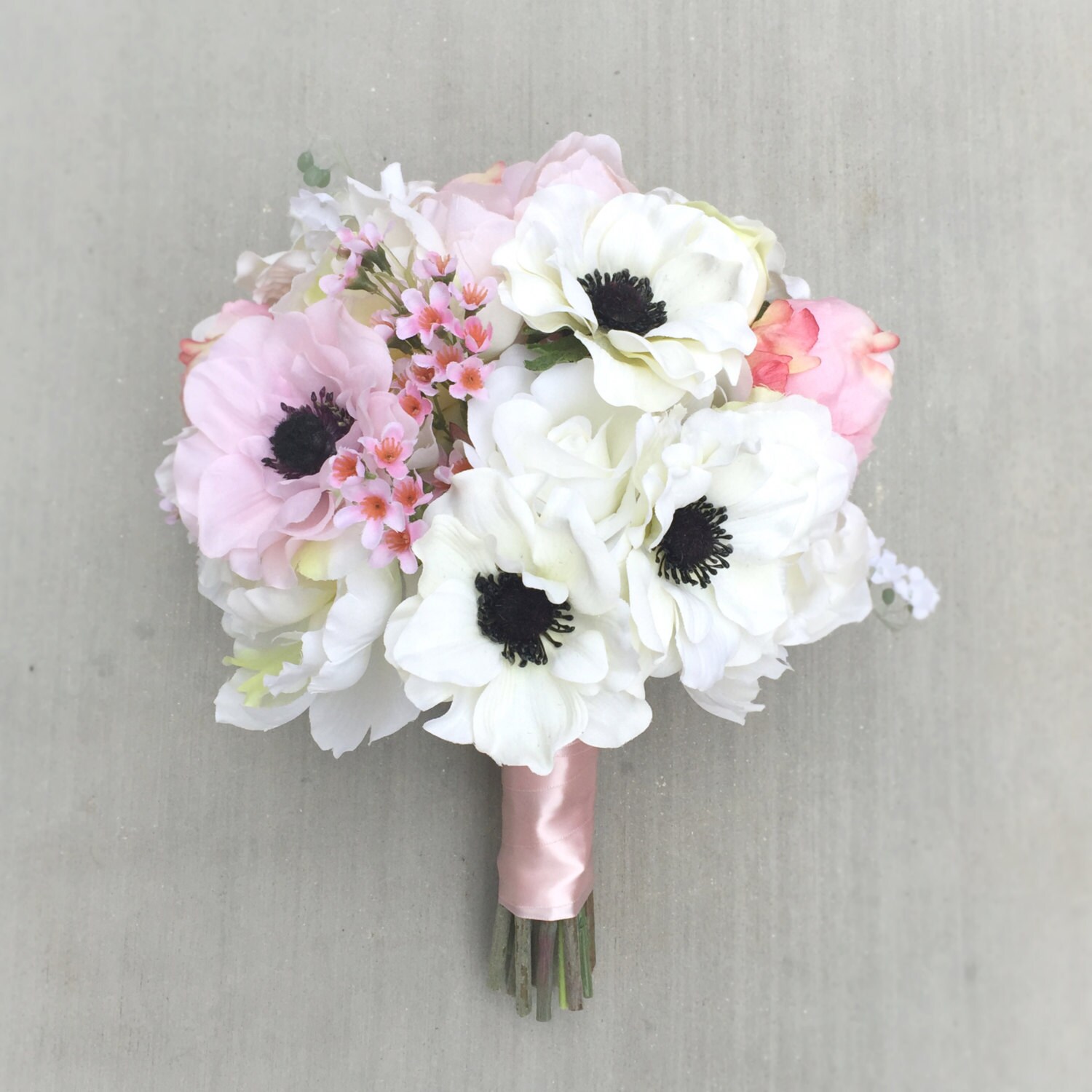 Pink Anemone Flowers Bouquet