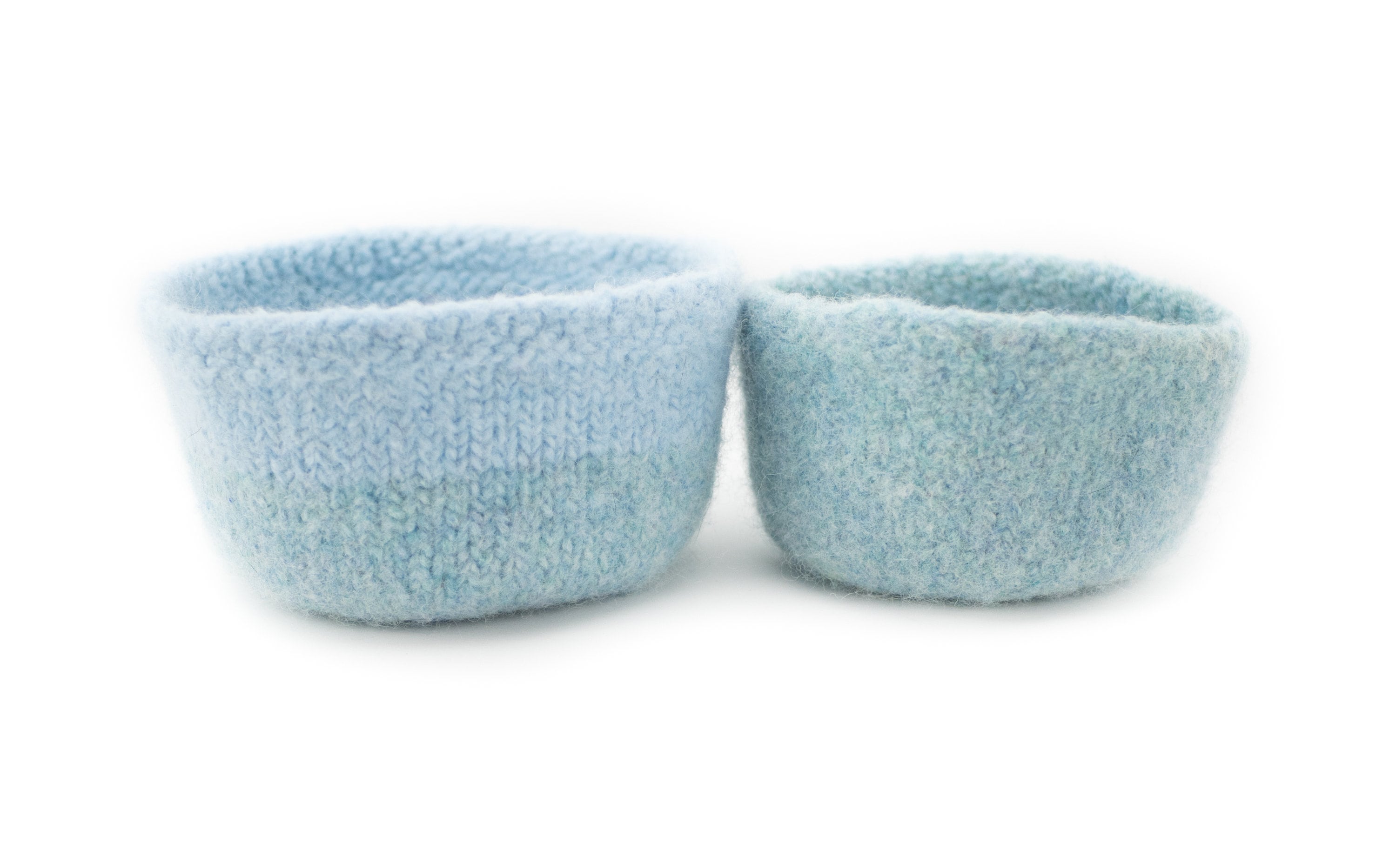 KNIT Felted Bowl PATTERN / tutorial nesting bowls make | Etsy