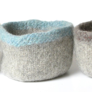 KNIT Felted Bowl PATTERN / Tutorial - Nesting Bowls - Make Five ...