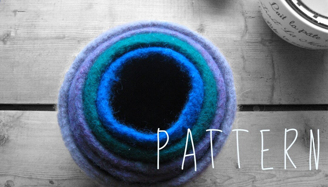 KNIT Felted Bowl PATTERN / Tutorial - Nesting Bowls - Make Five ...