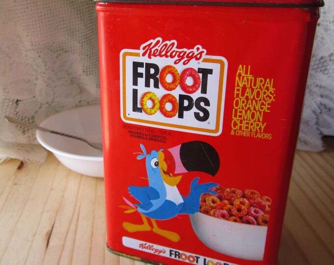 Vintage Froot Loops Advertising Tin Box - Etsy