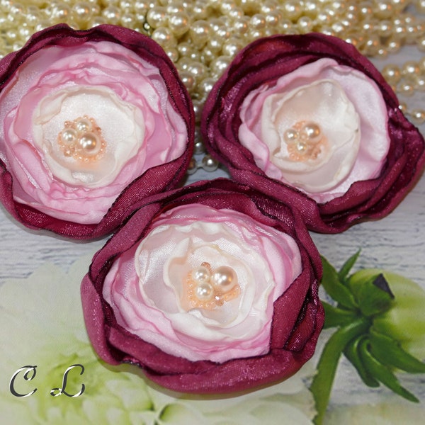 Fabric Flower Embellishments - Etsy