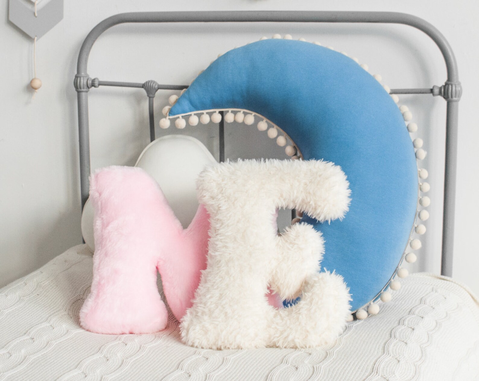 Fluffy Kids Room Decoration Decor Pillows Abc Furry Home - Etsy