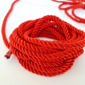 5mm 3 Ply Red Twisted Cord Decorative Rope Upholstery - Etsy