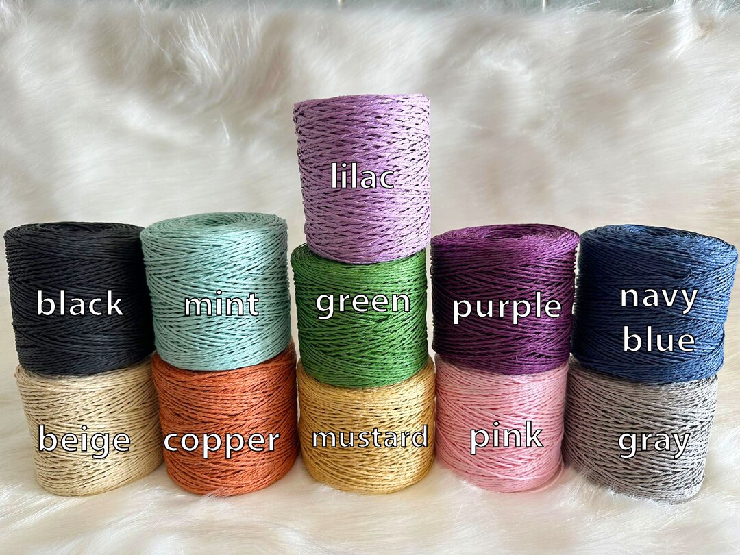 10 Meters (11 Yards ) Paper Raffia Cord, Craft Twine Rope String Craft ...
