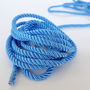 3 Ply 5 Mm Blue Twist Cord Wrapped Thread Cord Satin Twisted - Etsy