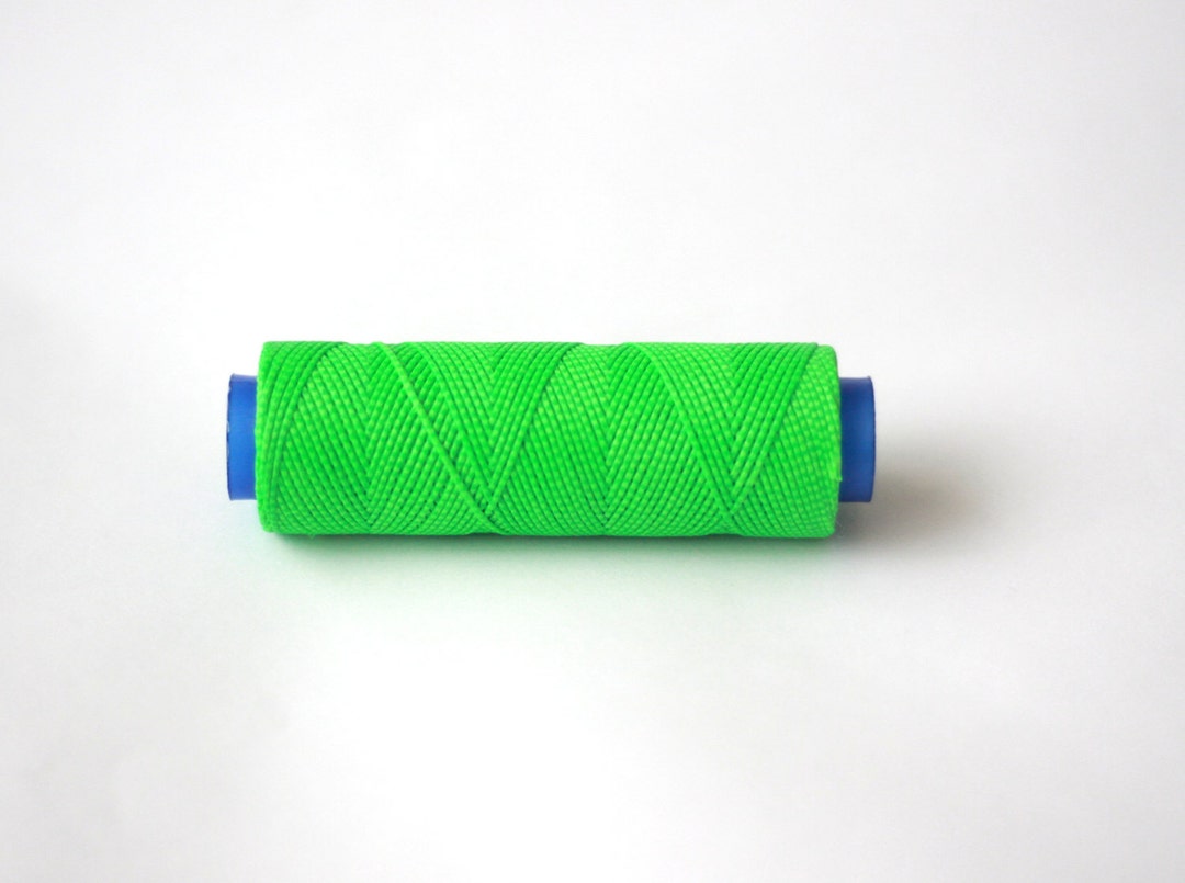 1 Spool 100 Meters Neon Green Waxed Cord, Waxed Thread, Waxed Braid ...