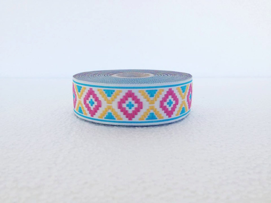 25 Mm-1 Inch Boho Woven Ribbon Triangle Sewing Trim Diamond - Etsy