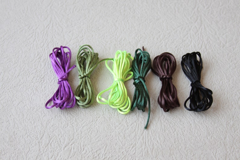 Rat Tail SET 24 Colors X 1 Meters Rattail Cord Knotting - Etsy