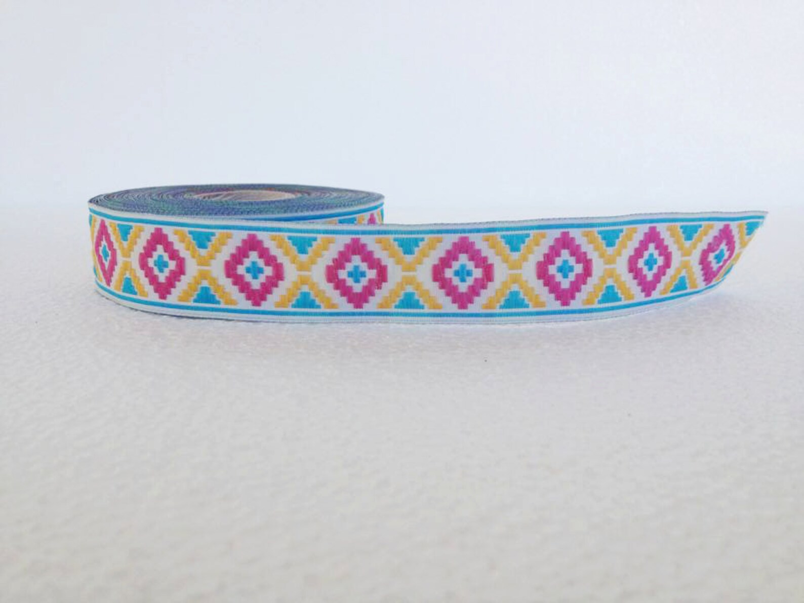 25 Mm-1 Inch Boho Woven Ribbon Triangle Sewing Trim Diamond - Etsy