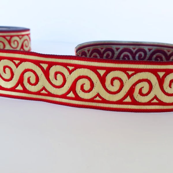 Red Fabric Trim - Etsy