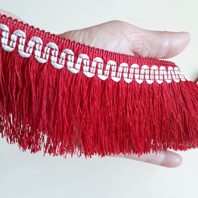 Red Brush Fringe - Etsy