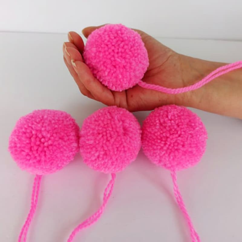 Pink Pom Poms - Etsy