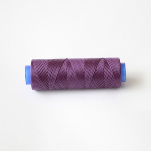 1 Spool 110 Yards (100 Meters) Purple Waxed Cord, Waxed String, Beading ...