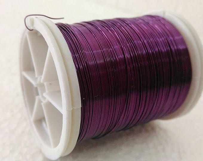 Craft Supply Copper Wire 28 Gauge Wire Purple Craft Wire 50 - Etsy