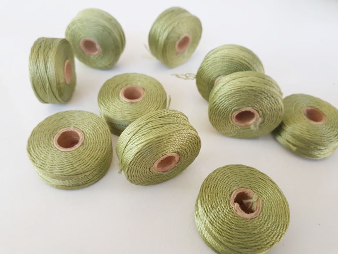 300 Yards Green Nylon Cord 3 Ply Set of 10 Nylon Beading Cord, Jewelry ...