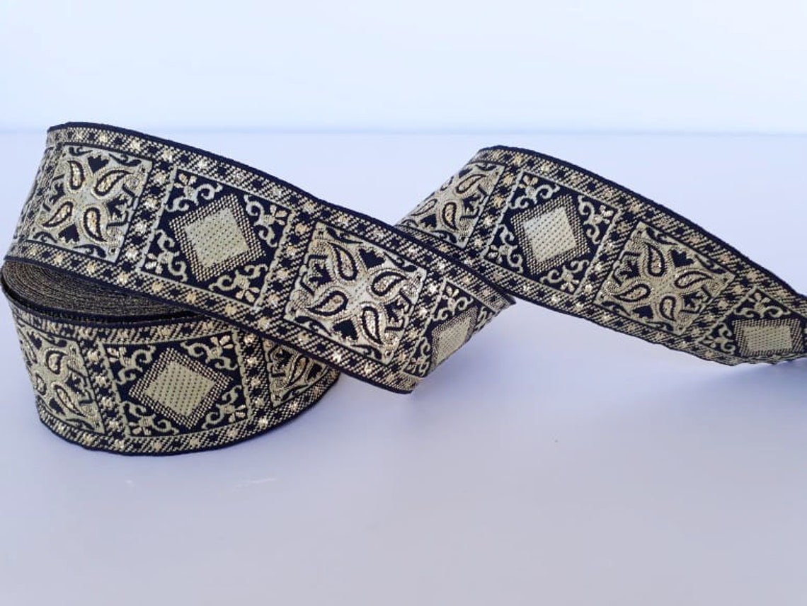 35 mm 1.25 geometric patterns woven diamond pattern | Etsy