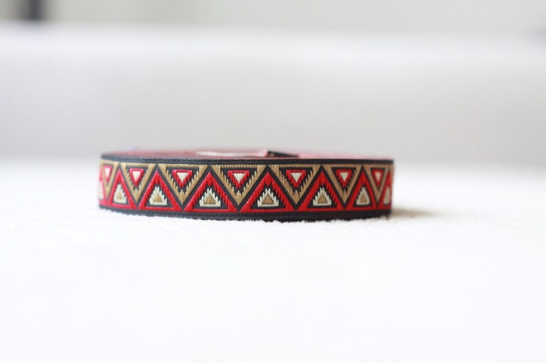 15 Mm 5/8 Inches Triangle Jacquard Ribbon Embroidered - Etsy
