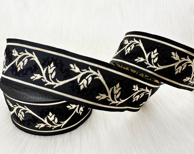 35 Mm - 1.25" Lilac&gold Jacquard Border, Embroider Jacquard Ribbon ...
