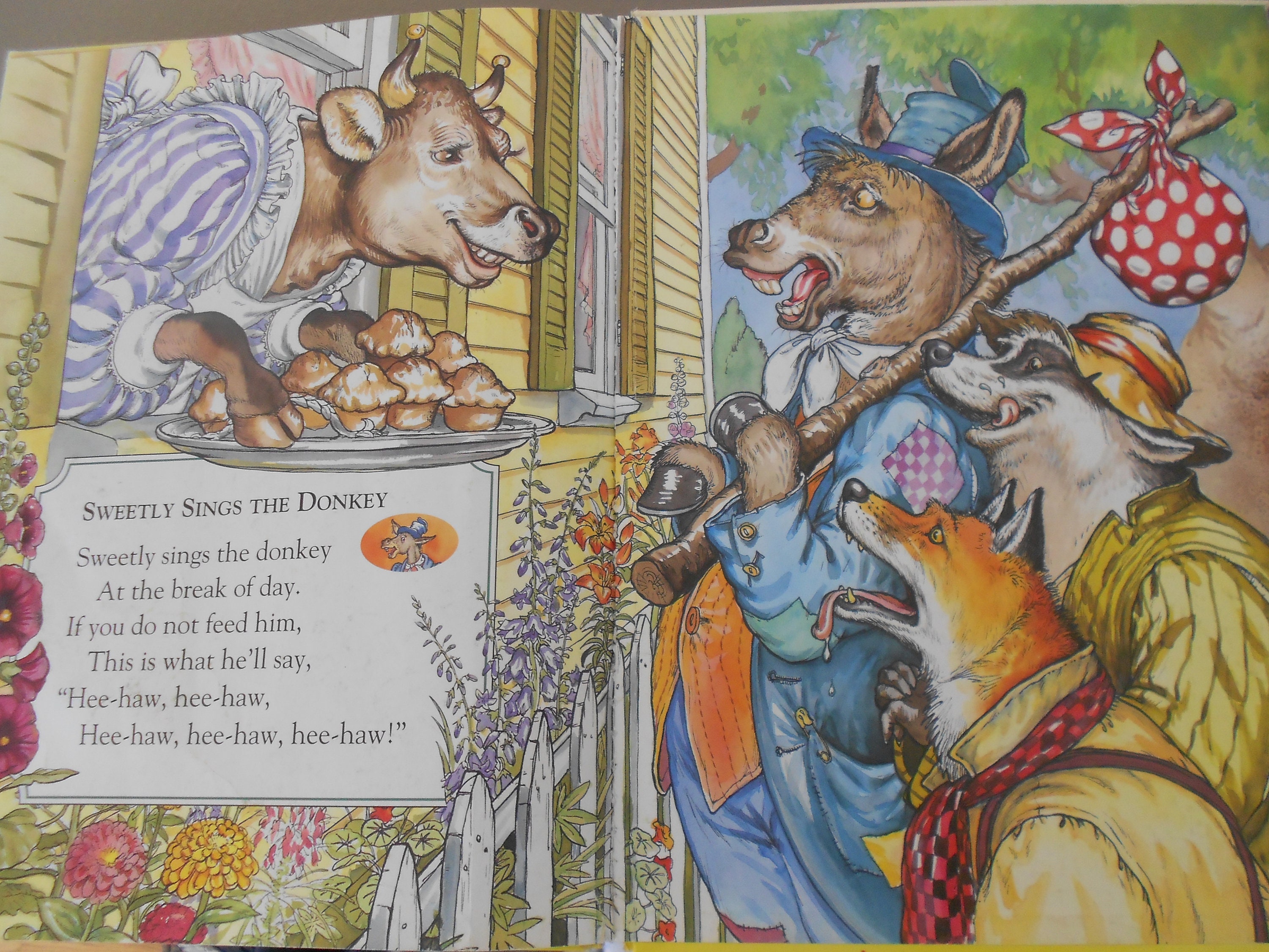 Vintage Animal Songs Kids Book Song Book With Volume Nursery Rhymes Vintage Animal Songs Kids Book Song Book With Volume Nursery Rhymes