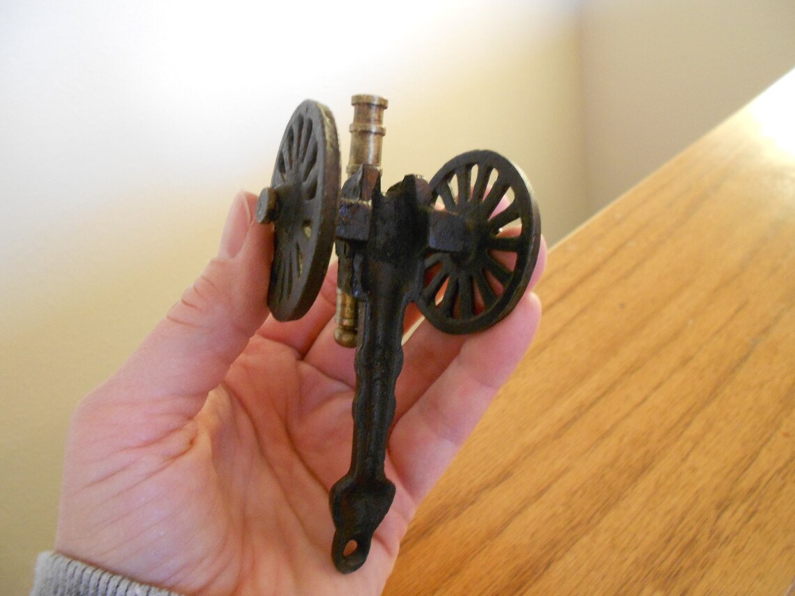 Vintage Cast Iron Cannon. Toy Miniatures. Antique Kids Toys. - Etsy