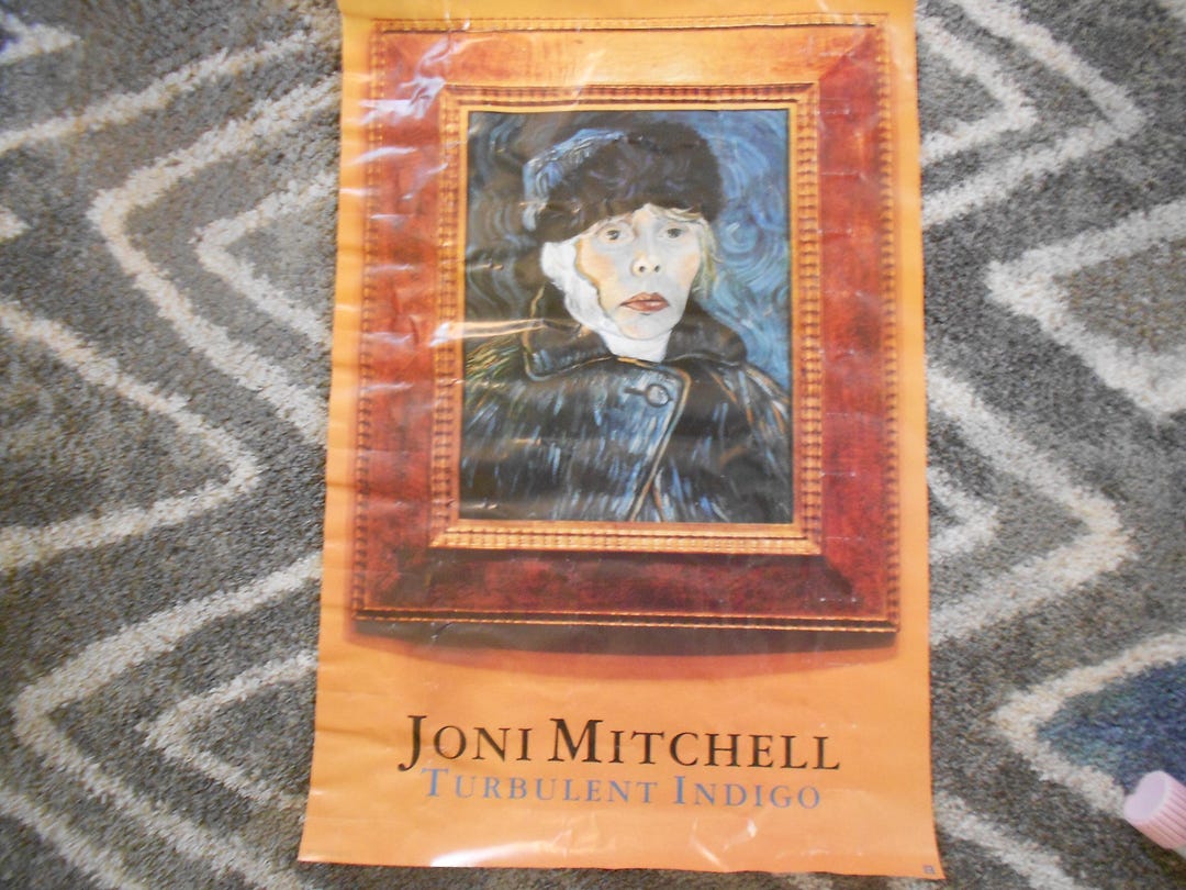 Joni Mitchell Self Portrait Vintage Poster. 70s Music Memorabilia ...