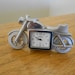 Vintage Timex Motorcycle Clock. Silver Mini Motorcycle Figure. - Etsy