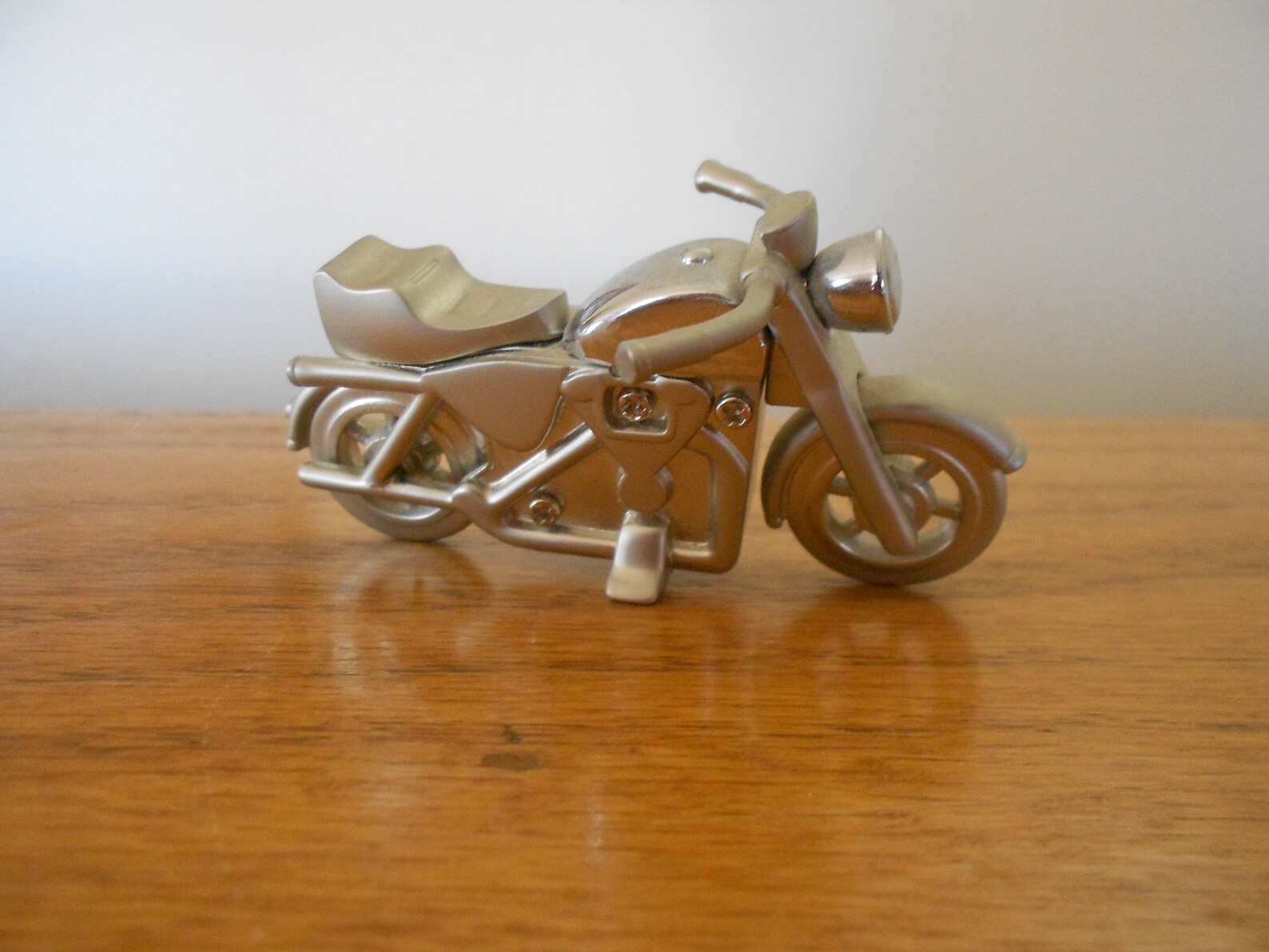 Vintage Timex Motorcycle Clock. Silver Mini Motorcycle Figure. - Etsy