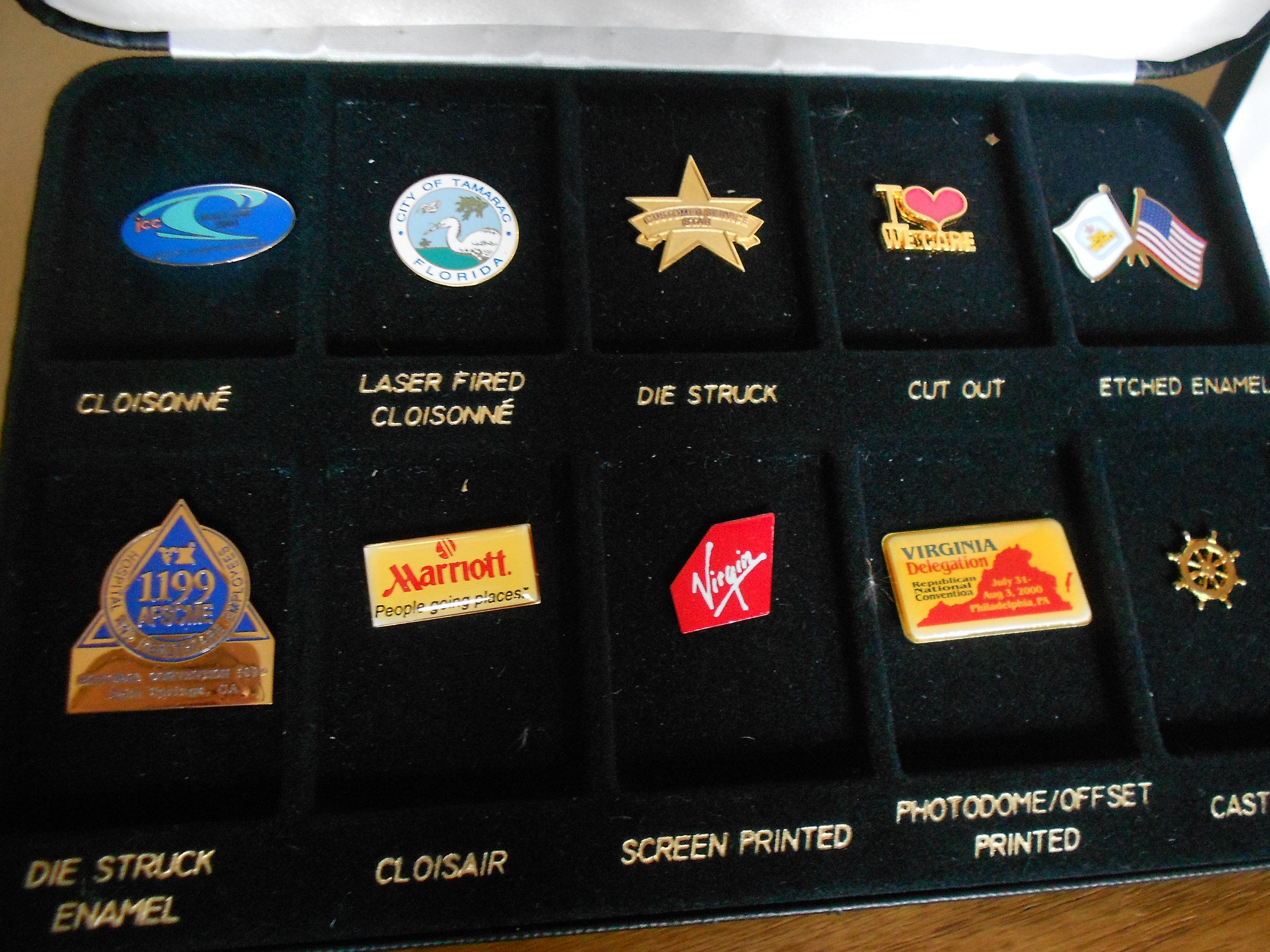 Vintage Salesman Sample Cloisonne Pin. Advertising and Ommemorative ...