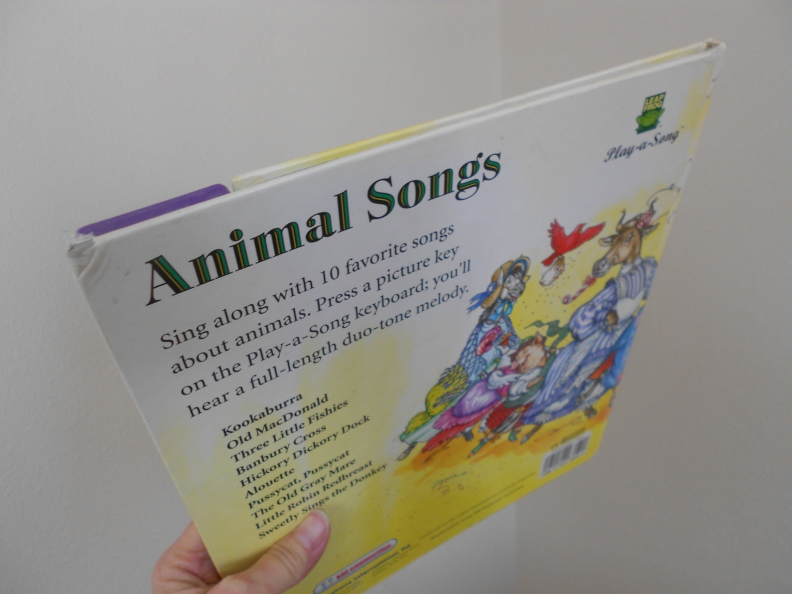 Vintage Animal Songs Kids Book. Song Book With Volume. Nursery Rhymes ...