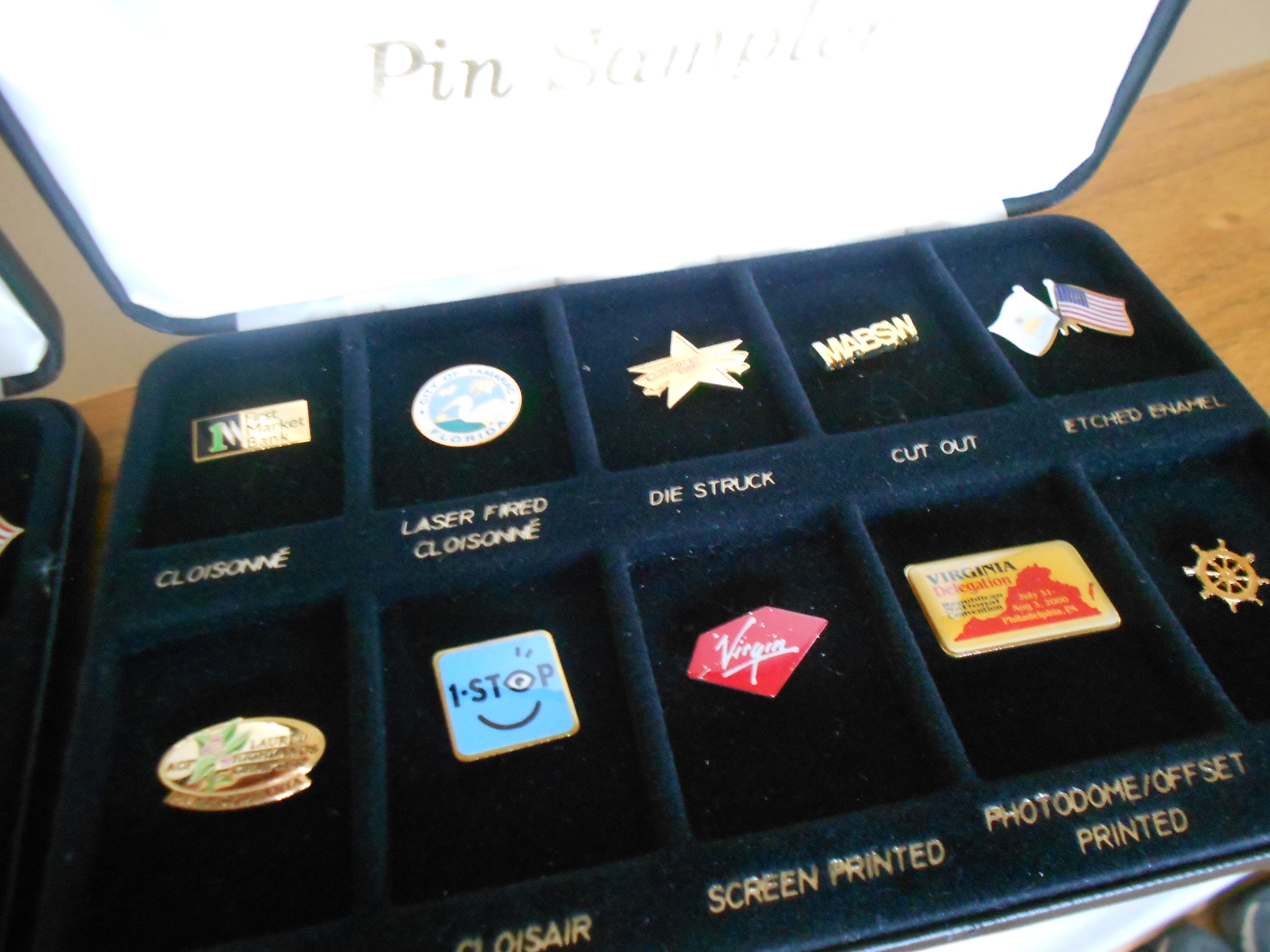 Vintage Salesman Sample Cloisonne Pin. Advertising and Ommemorative ...