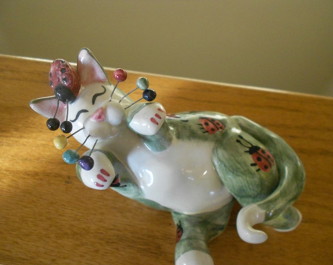 Vintage Amy Lacombe 2001 Cat Figurine. - Etsy