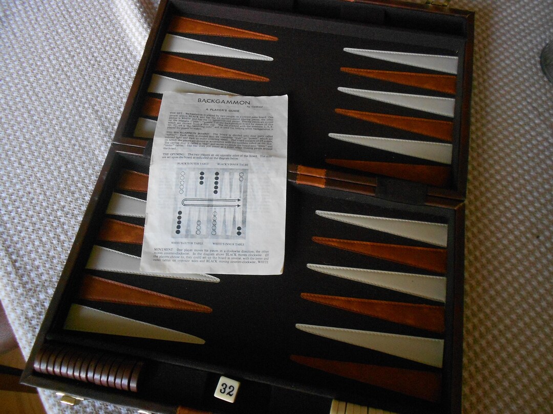 Vintage Backgammon Game. Vintage Board Games. - Etsy