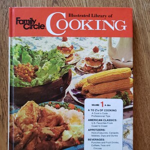 Vintage Family Circle Illustrated Library of Cooking. Cookbook. 70s ...