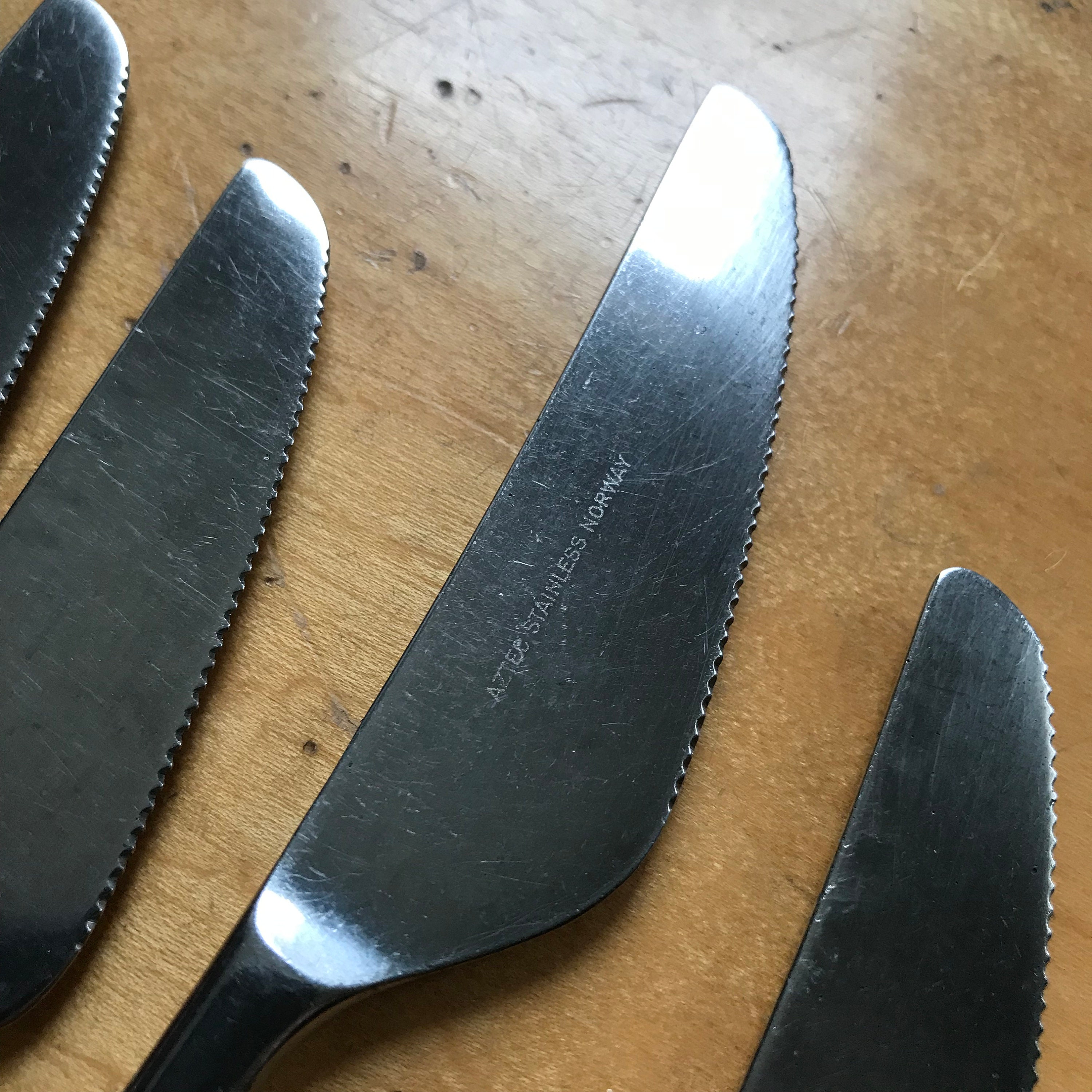 Don Wallace Aztec Vantage Pattern Dinner Knives Norway 10 - Etsy Canada