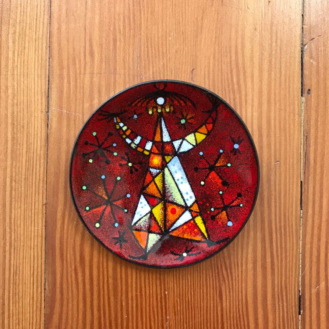 Vintage 1960's Barney Reid Enamel Pin - Etsy