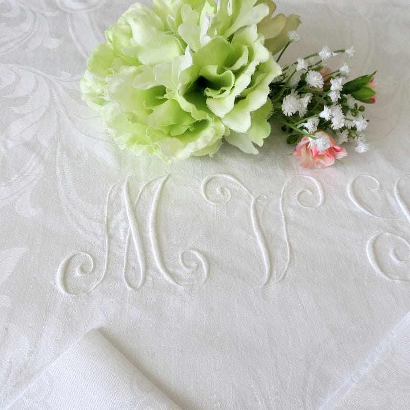 White Damask - Etsy