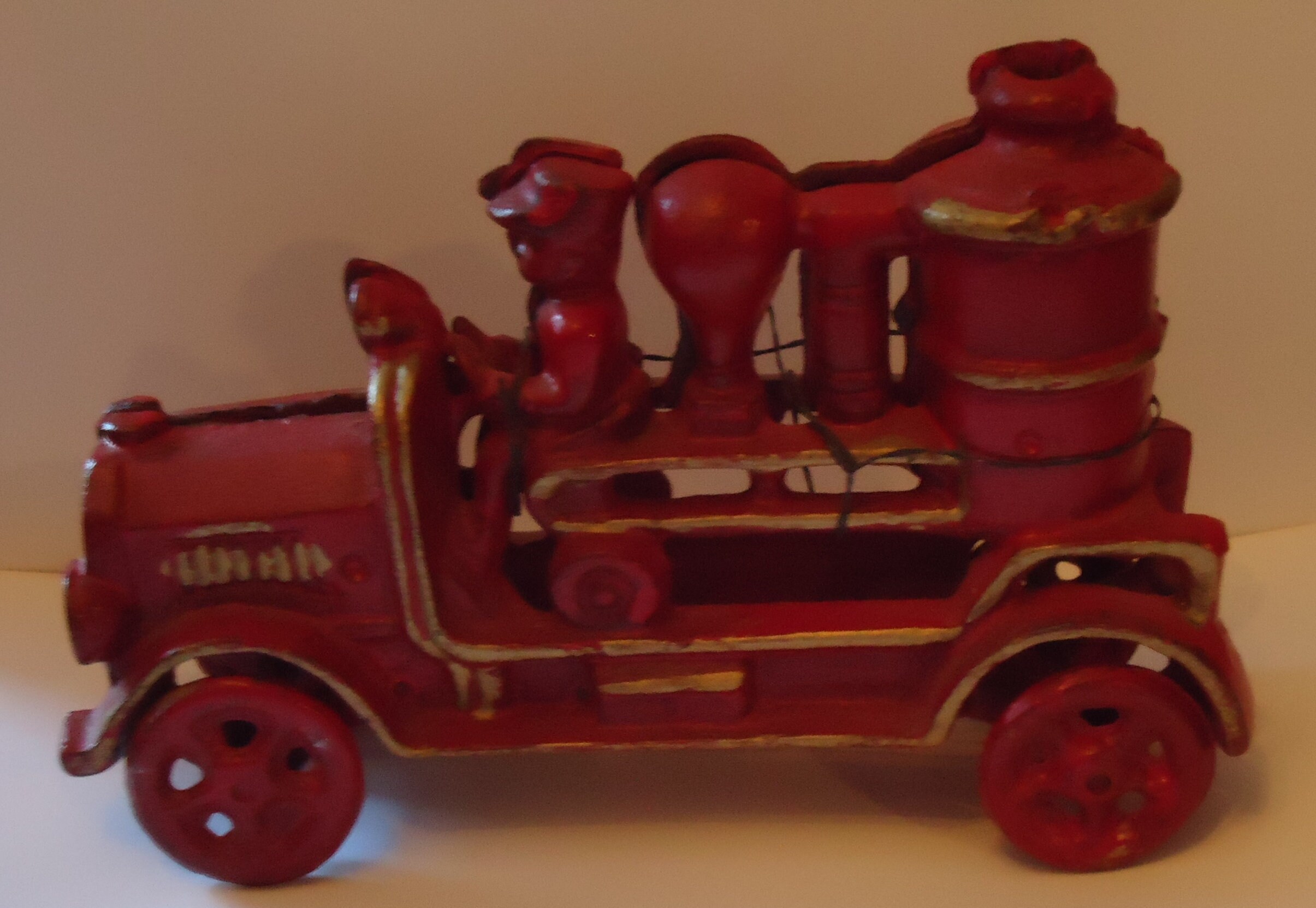 Vintage Toy Fire Engine - Etsy