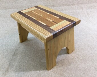 Handcrafted Solid Wood Step Stool - Etsy