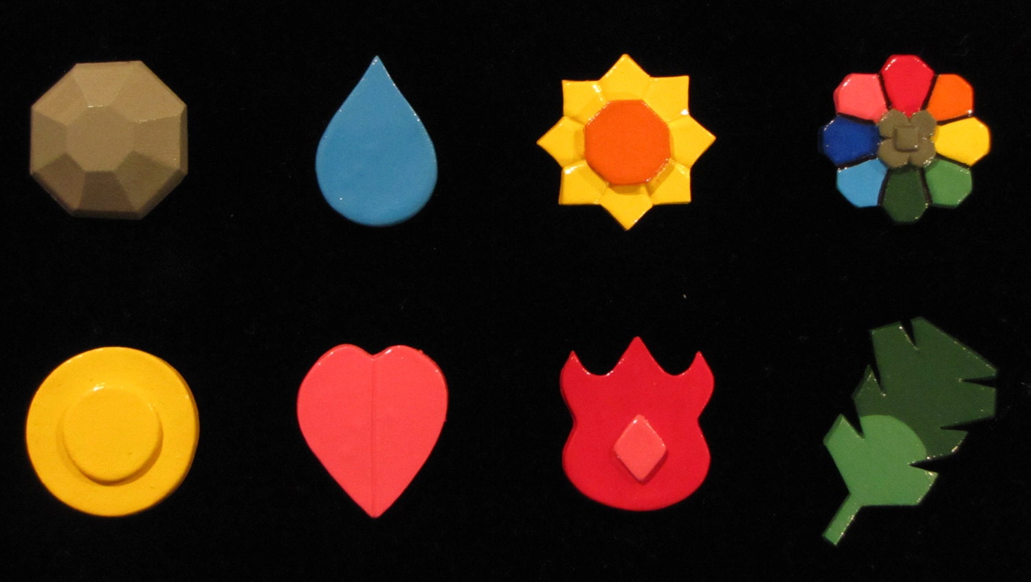 Pokemon Kanto (indigo) League Badge Set - Etsy
