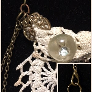 Victorian Steampunk Bib Doily Necklace - Etsy