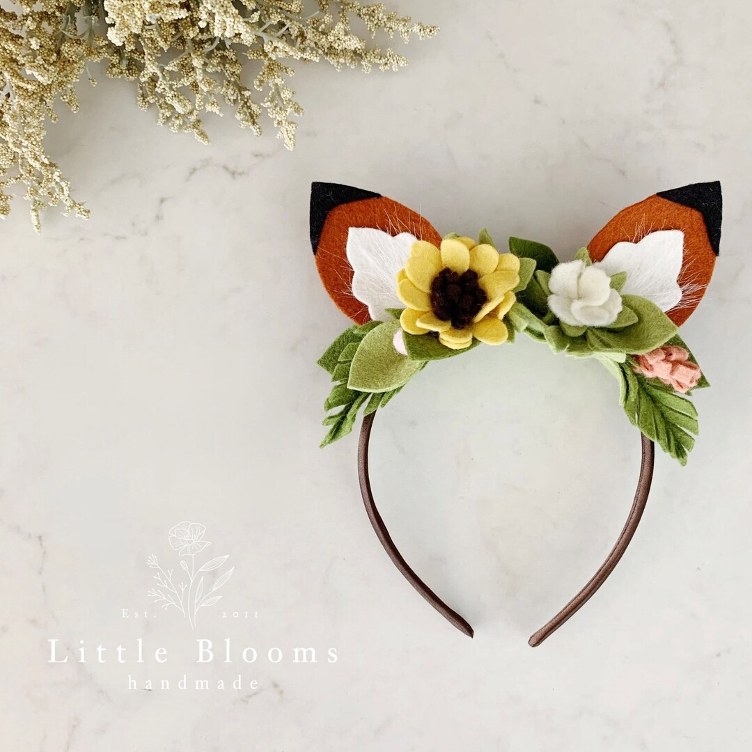 Fox Flower Crown - Woodland Fox Headband - Etsy