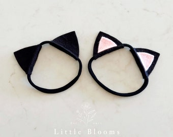 Black Glitter Cat Ears Halloween Headband // Kitty Ears Cat Ears ...