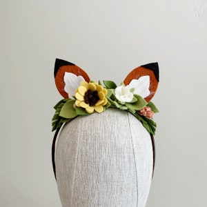 Fox Flower Crown - Woodland Fox Headband - Etsy