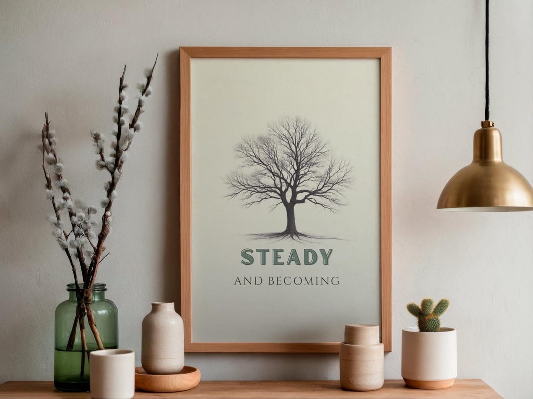 Botanical Minimalist Printable Wall Art | Motivational Plant Poster ...
