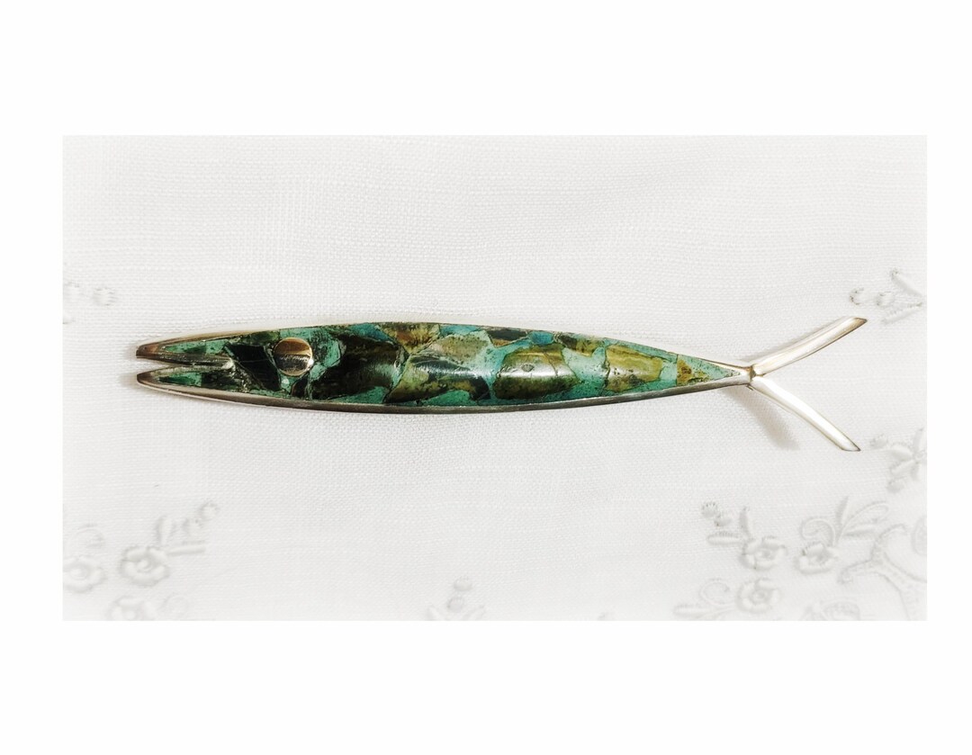Vintage Taxco Sterling Silver Modernist Turquoise Shell Brooch MCM ...