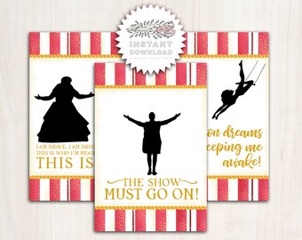 Greatest Showman Tattoo Poster Circus Carnival Party | Etsy